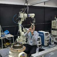 China Mig Welding OTC FD-B6L Second Hand Robot With DM350 DM500 Welding Machine for sale