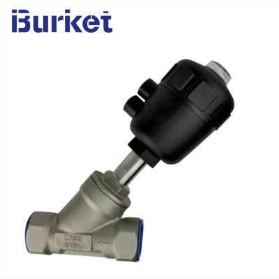 China XYTA50 PN25 Threaded  Angle Stainless Steel body Y-type two way angle valve With Pneumatic PTEF Actuator for sale