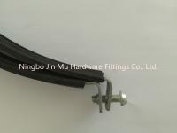 China CE ROHS M8 / M10 Nut Connect Heavy Duty  Pipe Clamps with Rubber 80 mm Diameter for sale
