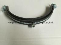China Suspension Structure Rubber Coated Heavy Duty  Pipe Clamps with M8 / M10 Nut 125 mm Diameter for sale