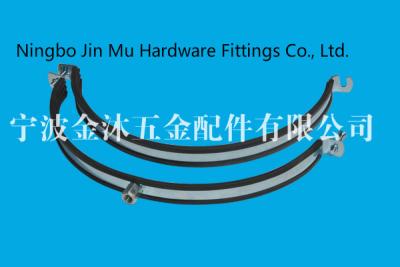 China Heavy Duty Rubber Lined Ventilation Pipe Clamp With Galvanization Surface Treatment for sale