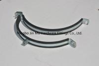 China Heavy Duty Rubber Lined Ventilation Pipe Clamp With Galvanization Surface Treatment for sale