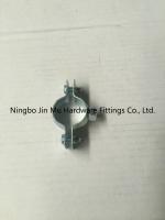 China 1 / 2 Inch Electro Galvanized F Stainless Steel Pipe Clamp With M8 / M10 Nut Connection for sale