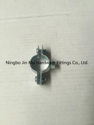 China 1 / 2 Inch Electro Galvanized F Stainless Steel Pipe Clamp With M8 / M10 Nut Connection for sale