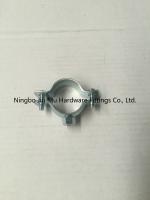 China 1 / 2 Inch Electro Galvanized F Stainless Steel Pipe Clamp With M8 / M10 Nut Connection for sale