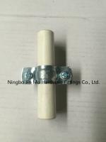 China 1 / 2 Inch Electro Galvanized F Stainless Steel Pipe Clamp With M8 / M10 Nut Connection for sale