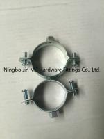 China Stainless Steel Small Pipe Clips , 20 mm Bandwidth Water Pipe Clamp Fittings for sale