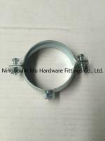 China 3 Inches Stainless Steel Pipe Clamp With M8 / M10 Nut Connection M6 x 25 Locking Screw for sale