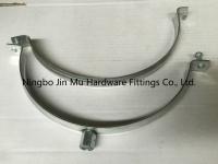 China White Zinc Electro Galvanized Round Large Hose Clamps / Hydraulic Hose Clamps Supports for sale
