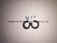China Carbon Steel  Fixing Cable Small Hose Clamp , Rubber Lined Steel Wire Rope Clamp for sale