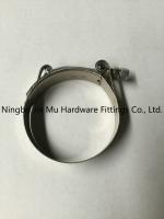 China High Torque T Bar Hose Clamps , Standard Heavy Duty Hose Clamps Stainless Steel for sale