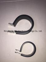 China Stainless Steel Small Hose Clamp With Rubber 64mm Size Black Color CE / ROHS for sale