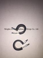 China Stainless Steel Small Hose Clamp With Rubber 64mm Size Black Color CE / ROHS for sale