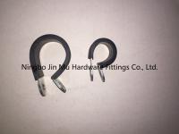 China Stainless Steel Small Hose Clamp With Rubber 64mm Size Black Color CE / ROHS for sale