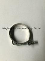 China T Bolt Hose Clamps Stainless Steel , 19 mm Bandwidth Adjustable Hose Clamp for sale