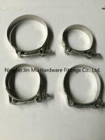 China Forged Steel T Bolt Hose Clamp Industrial Spring Type , 0.7mm Thickness for sale