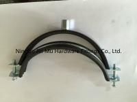 China Corrosion Resistance 1 - 1/4 Inch Rubber Pipe Clamp With 8 - 10 Micron Electro Galvanized for sale