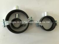 China Rubber Lined Pipe Clamps 54 mm - 58 mm Size , Building Facilities Rubber Pipe Fittings for sale