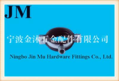 China 1 - 3/4 Inch Galvanized Rubber Pipe Clamp with M8 / M10 Nut Connect , CE / ROHS for sale