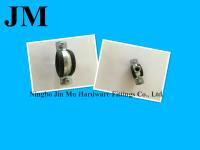 China 1 - 3/4 Inch Galvanized Rubber Pipe Clamp with M8 / M10 Nut Connect , CE / ROHS for sale
