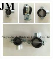 China M8 Nut Fixed Rubber Insulated Clamps , 3 Inch Pipe Clamp With Rubber Lining for sale