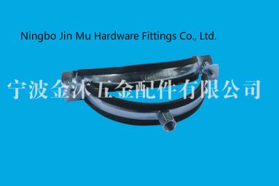 China Standard 6 Inch Rubber Pipe Clamp with Hanger Bolt And Plastic Anchor OEM for sale