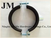 China Standard 6 Inch Rubber Pipe Clamp with Hanger Bolt And Plastic Anchor OEM for sale