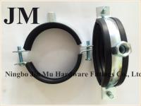 China Standard 6 Inch Rubber Pipe Clamp with Hanger Bolt And Plastic Anchor OEM for sale