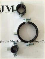 China Standard 6 Inch Rubber Pipe Clamp with Hanger Bolt And Plastic Anchor OEM for sale