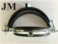 China Professional Industrial Pipe Clamps , Water Tube Coupling Rubber Coated Pipe Clamps for sale