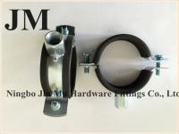 China Professional Industrial Pipe Clamps , Water Tube Coupling Rubber Coated Pipe Clamps for sale