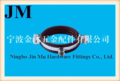 China Wall Mounted Heavy Duty Rubber Pipe Clamp For Heating Pipeline 2 Inch 59 mm - 63 mm Size for sale
