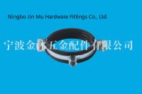 China M8 Connection Pipe Wall Mounting Bracket , 3/8 Inch Rubber Cushioned Loop Clamps for sale