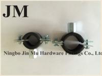 China M8 Connection Pipe Wall Mounting Bracket , 3/8 Inch Rubber Cushioned Loop Clamps for sale