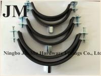 China Black EPDM Rubber Pipe Clamp For Industrial Quick Release Clamps CE / ROHS for sale