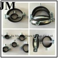 China Industry Heavy Duty Rubber Pipe Clamp 2 - 1 / 2 Inch with M8 / M10 Nut Quick Installation for sale