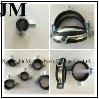 China Industry Heavy Duty Rubber Pipe Clamp 2 - 1 / 2 Inch with M8 / M10 Nut Quick Installation for sale