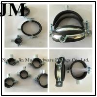 China Industry Heavy Duty Rubber Pipe Clamp 2 - 1 / 2 Inch with M8 / M10 Nut Quick Installation for sale