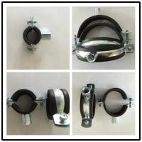 China 20 mm Bandwidth Rubber Pipe Clamp M8/M10 Nut for sale