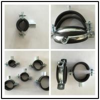 China 20 mm Bandwidth Rubber Pipe Clamp M8/M10 Nut for sale
