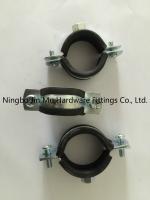 China 3 / 4 Inch Galvanised Pipe Clamps , Wall Pipe Fixing Stainless Steel Pipe Clamps And Brackets for sale