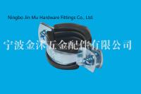 China 38 mm - 43 mm EPDM Rubber Coated Pipe Support Clamps for Water Pipe Fixing for sale