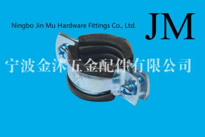 China Pipe Support Rubber Pipe Clips Stainless Steel 20 mm Bandwidth 1.5 mm Thick for sale