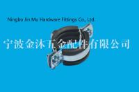 China EPDM Rubber Pipe Support Clamps for Water Pipe / Gas Tube , 47mm - 51mm Dia for sale