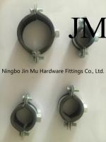 China Stainless Pipe Clamps With Black Rubber , Pipe Mounting Clamps Convenient Installation for sale
