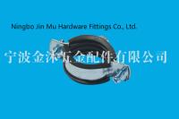 China 2 Inch Ceiling / Wall Mounted Pipe Support Clamps With Rubber M6 x 20 Locking Screw for sale