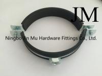 China Ceiling / Wall Mounted  Pipe Hanger Clamp With Rubber , Dmm 59mm-63mm for sale