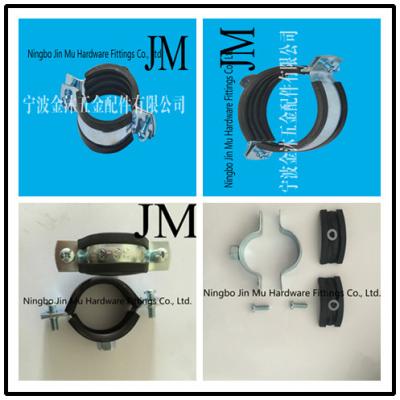 China Professional Rubber Insulated Metal Pipe Support Clamps For Water Pipe for sale
