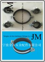 China Professional Rubber Insulated Metal Pipe Support Clamps For Water Pipe for sale