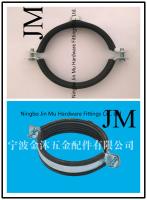 China Professional Rubber Insulated Metal Pipe Support Clamps For Water Pipe for sale